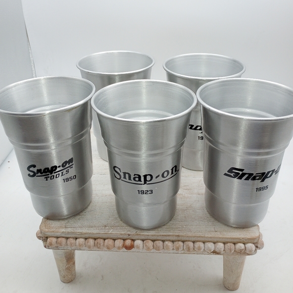 Snap-On | Dining | Set Of 5 Snapon Aluminum Cups Signature Era Series ...